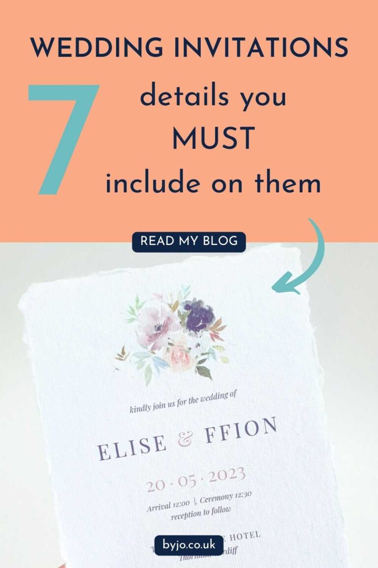 Wedding invitation details: 7 things you must include