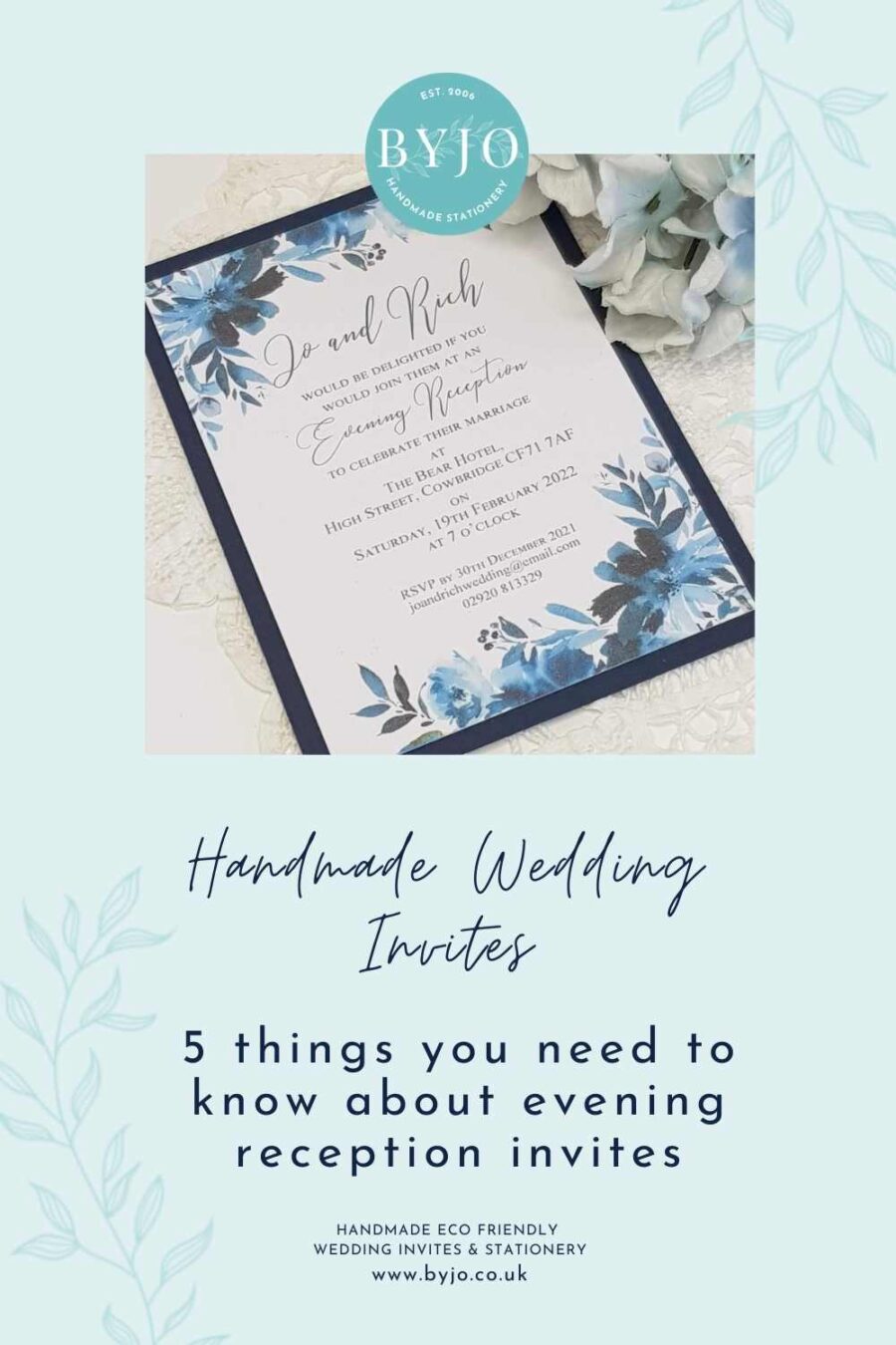 Evening reception wedding invites: 5 things you need to know